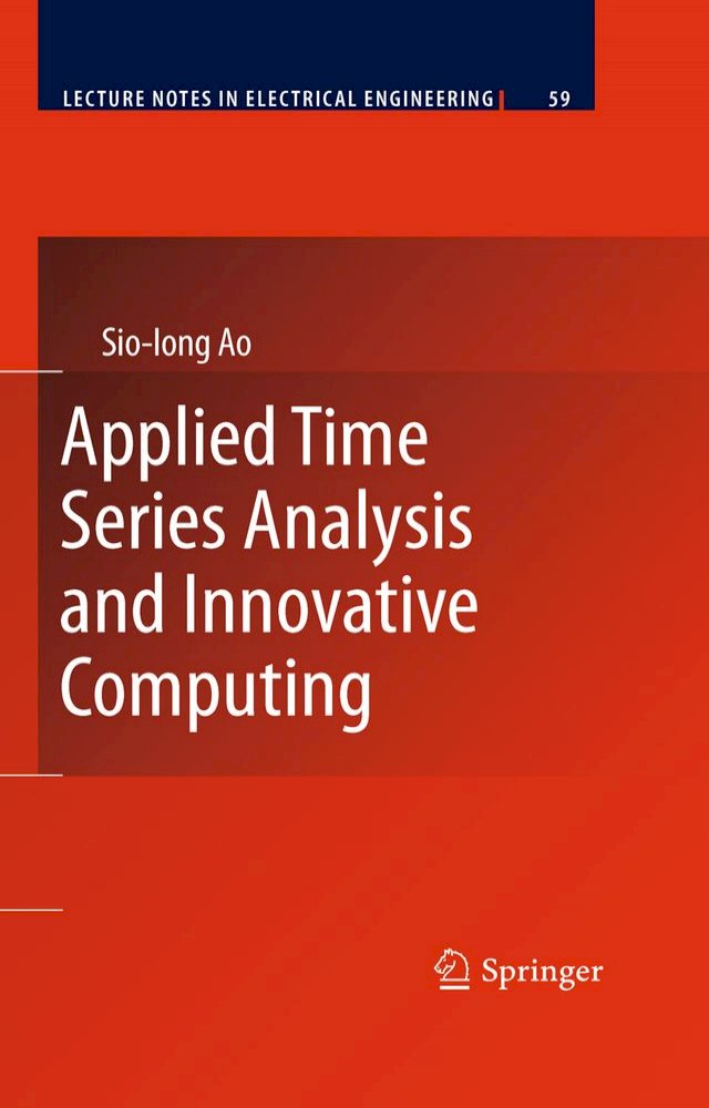 Applied Time Series Analysis and Innovative Computing - PChome 24h書店