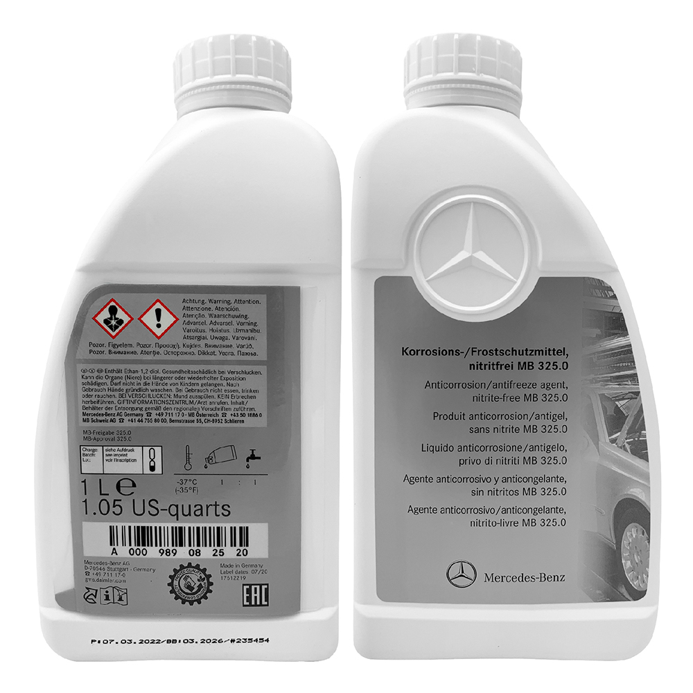 賓士 MERCEDES-BENZ MB 325.0 原廠水箱精 防凍劑 冷卻液 - PChome 24h購物