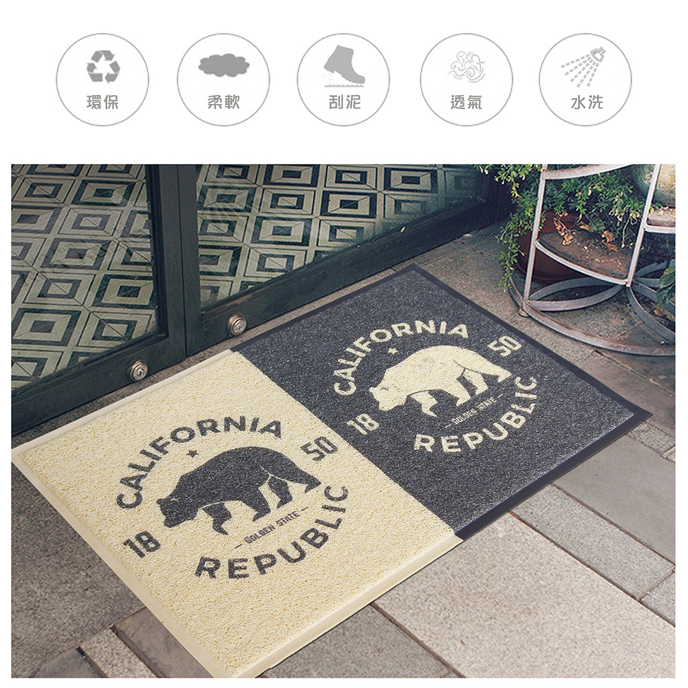 《Madrid》專利印花刮泥透水踏墊-小(44x59cm)(古典) - PChome 24h購物