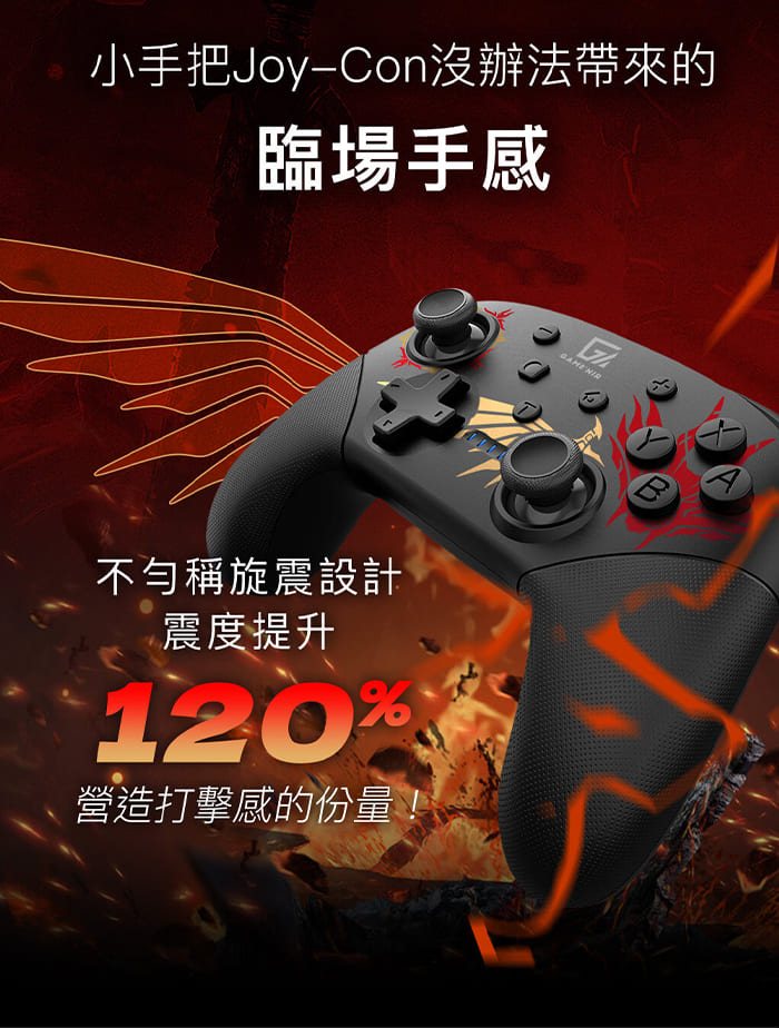GAME’NIR Switch ProX無線手把 WING龍翼搖桿 支援刷amiibo 支援steam/PC電腦手把 台灣公司貨 - PChome 24h購物