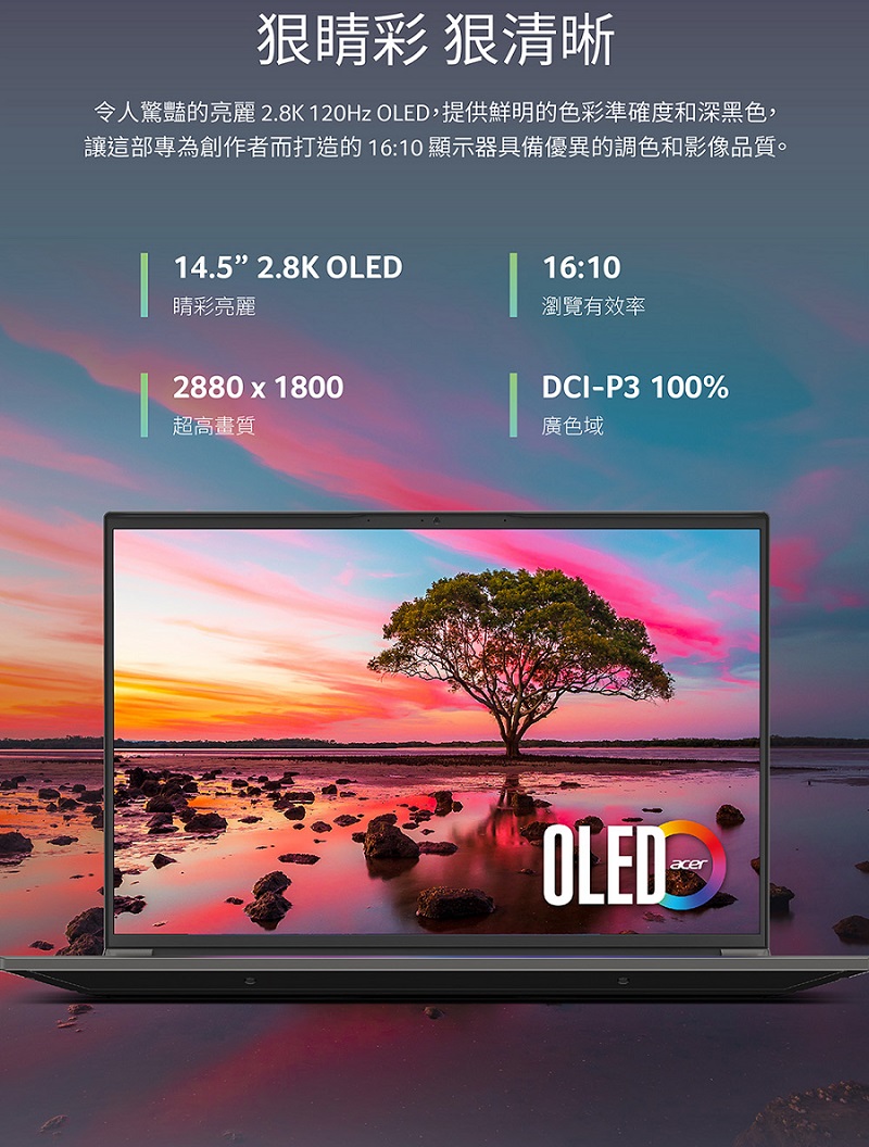 ACER Swift X SFX14-71G-74EQ 灰(i7-13700H/16G/RTX3050-6G/512G PCIe/W11/2 ...