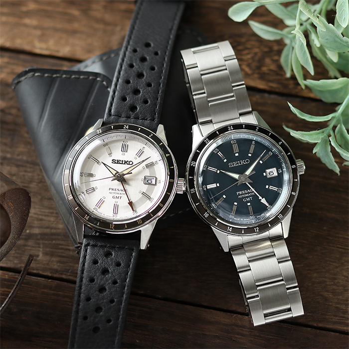 【SEIKO】精工 Presage Style 60s系列 SSK009J1 GMT 鋼錶帶 機械男錶 4R34-00B0B 藍/銀 ...