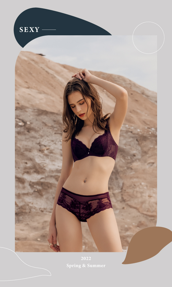 曼黛瑪璉 V極線內衣 D-F罩杯(媚力紫) - PChome 24h購物