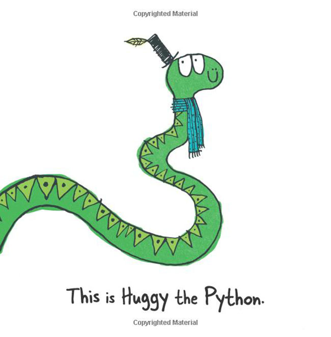Huggy the Python Hugs Too Hard 愛抱抱的哈吉小蟒蛇（互動書）厚頁書（外文書） - PChome 24h書店