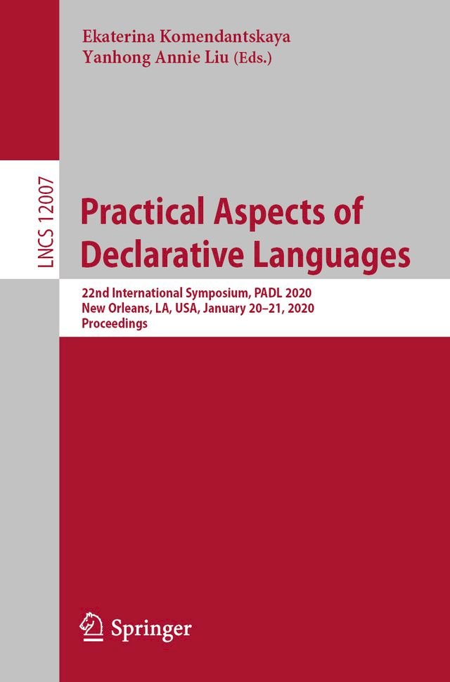 Practical Aspects of Declarative Languages - PChome 24h書店